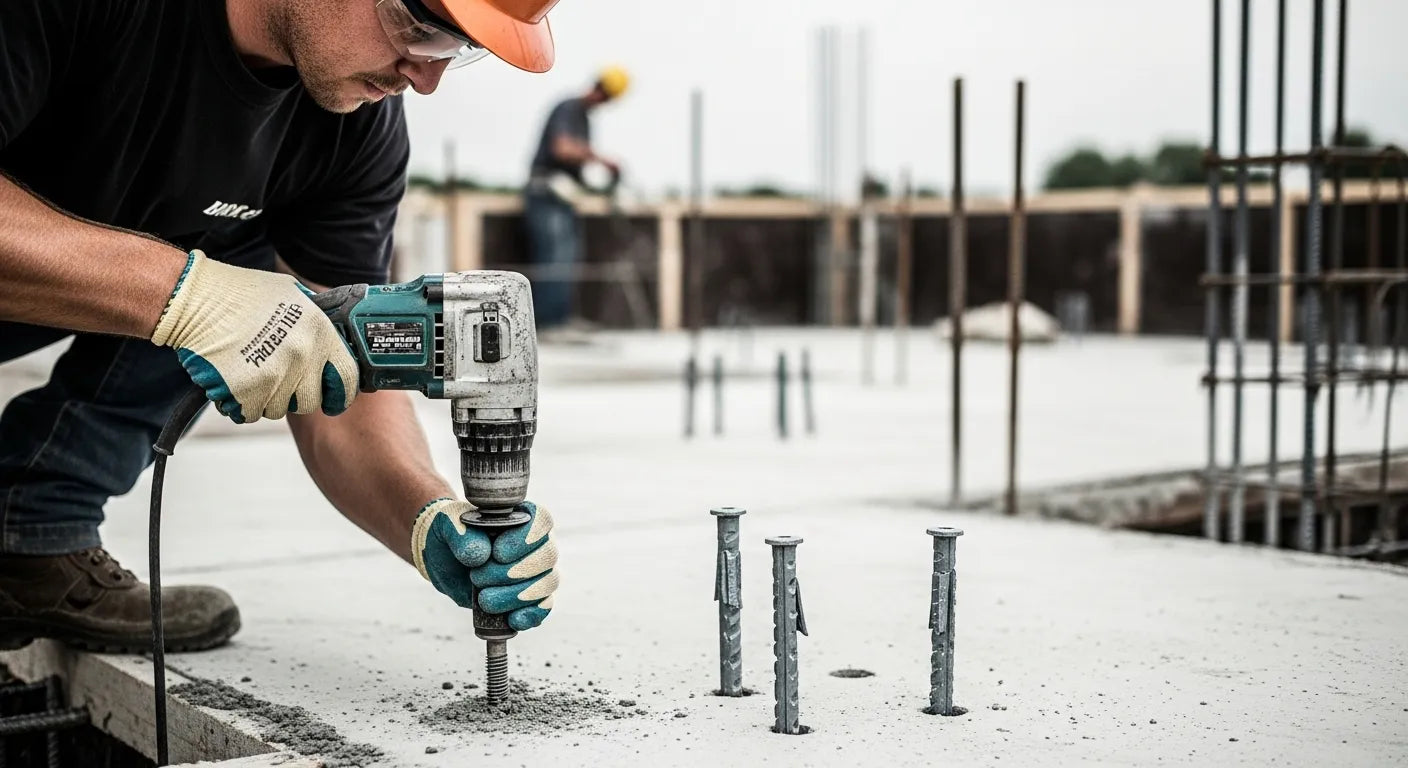 How to Install Anchor Bolts in a Concrete Foundation | Maden.co