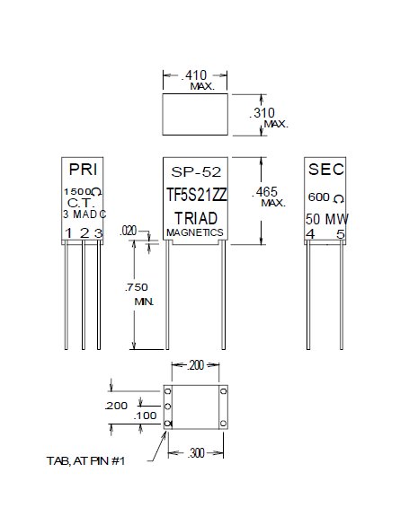 Miniature Red Spec Impedance Matching Transformers – Maden
