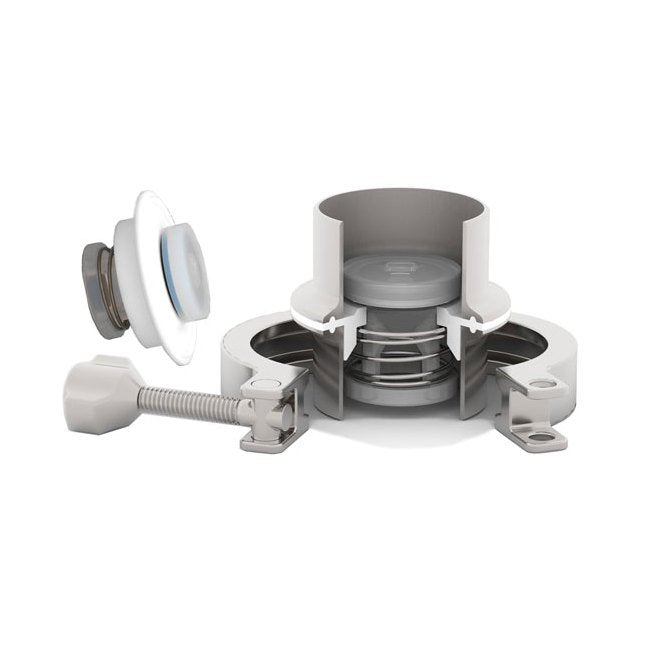 4" TC Style Sanitary Insert Check Valve with 0.125 psi Cracking Pressu ...