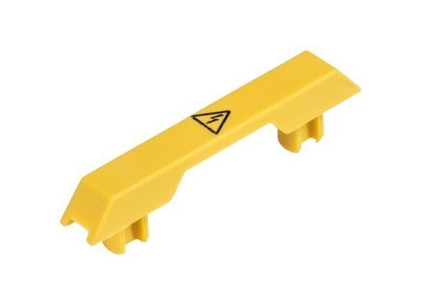 Yellow DIN Rail Terminal Blocks Cover with Warning Symbol – Maden.co