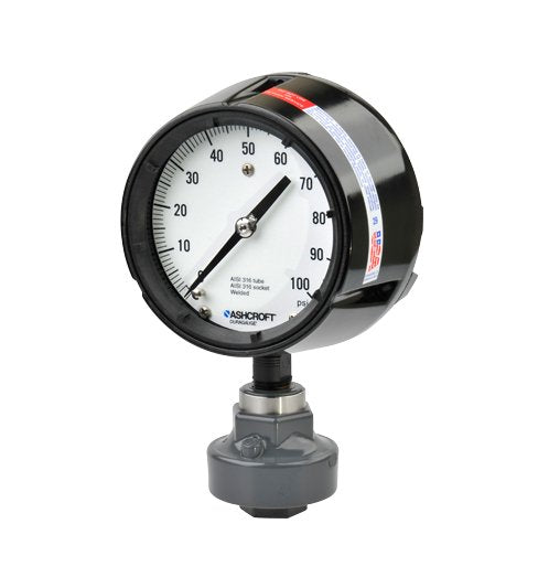 PVC Tuff Guard Gauge Isolator with 0-100 PSI Process Gauge – Maden.co