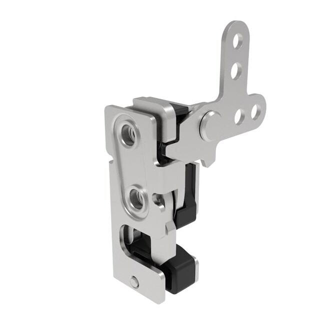 Small Stainless Steel Rotary Latch with Integrated Bumper – Maden